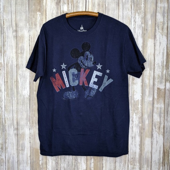 Disney | Tops | Disney Parks Mickey Mouse Medium Navy | Poshmark